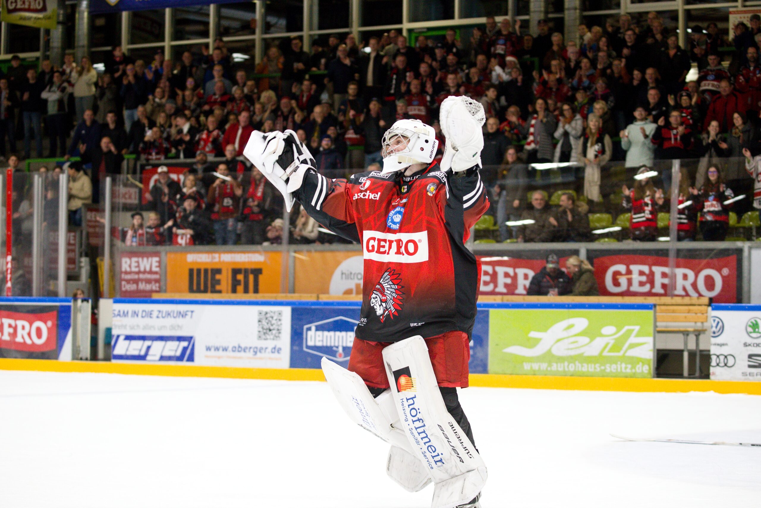Heimsieg gegen die Erding Gladiators - ECDC Memmingen Indians